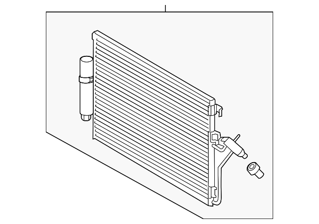 906500055464 - Refrigerant Condenser Mercedes-Benz USA Parts