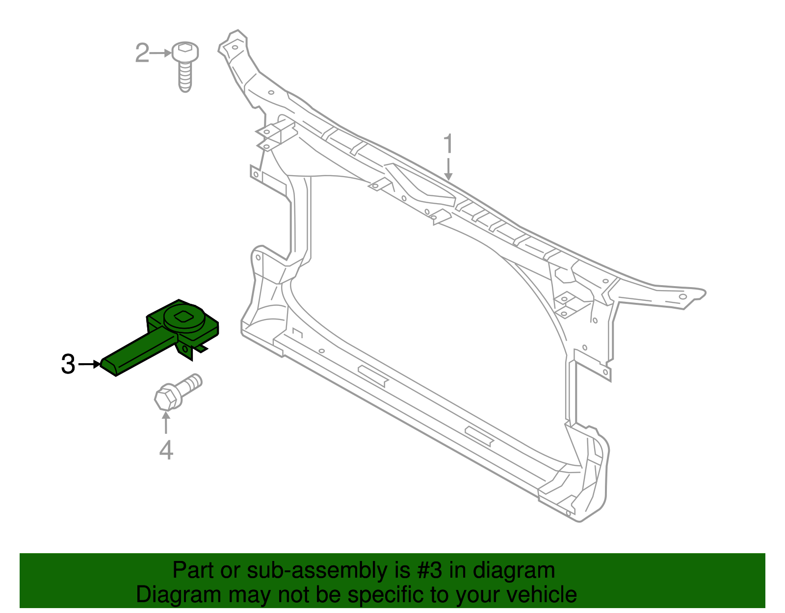 4G0-805-201 - Mount Plate 2012-2018 Audi | Audi OEM Parts Guy