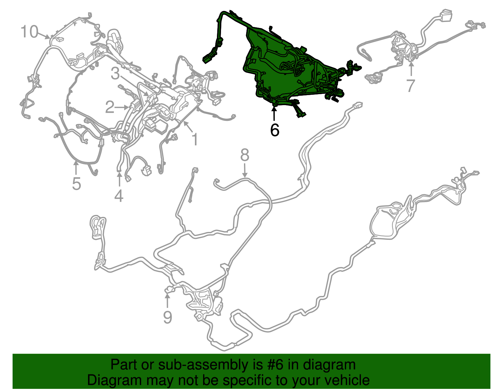 2020 Ford | Wire Harness | KG9Z-14401-V | Walls' Ford Parts