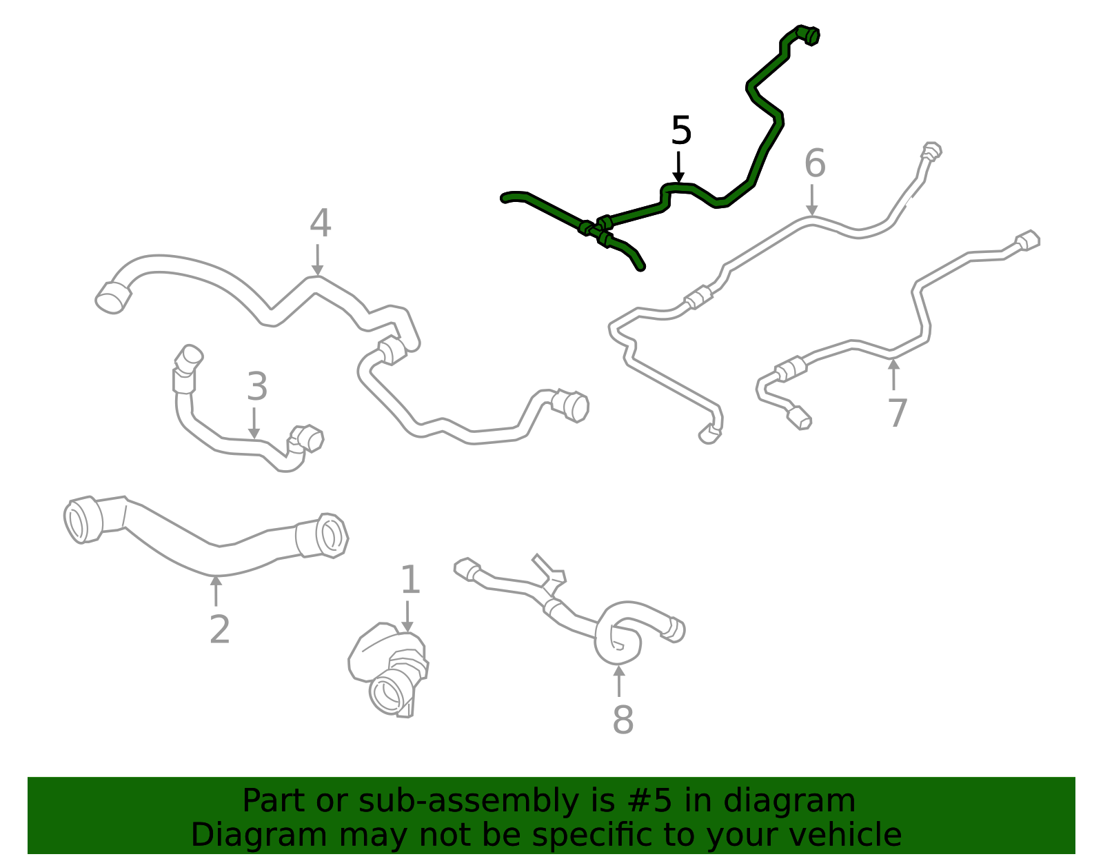 17-12-5-A70-6F0 - 2019-2024 BMW - Overflow Hose | Buy BMW Parts Now