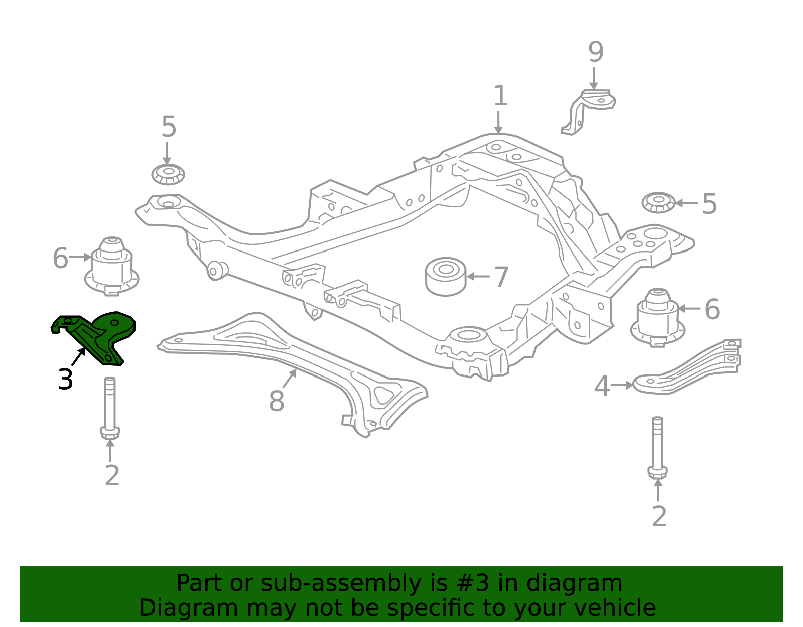50265-TZ5-A01 - High-Quality Engine Cradle Stay for AutoNation Parts