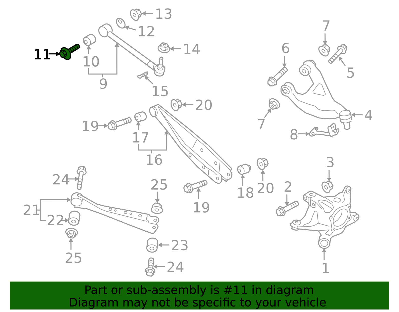 901700154 - 2006-2024 Subaru - Lateral Arm Bolt | Subaru Parts Deals