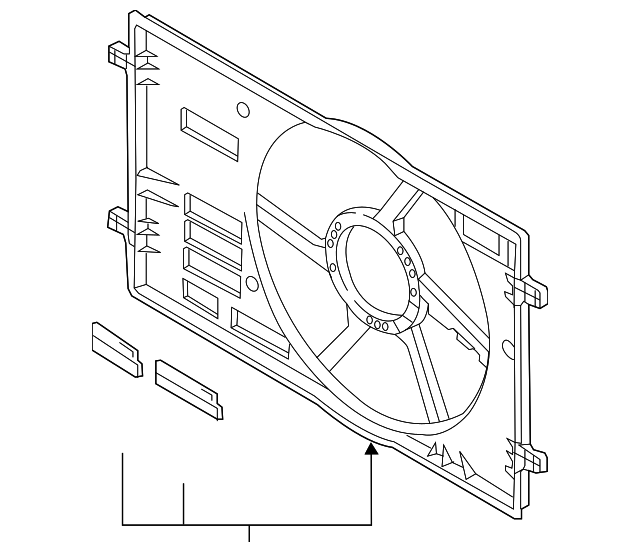 5Q0-121-205-AQ - Fan Shroud 2015-2016 Audi | Audi OEM Parts