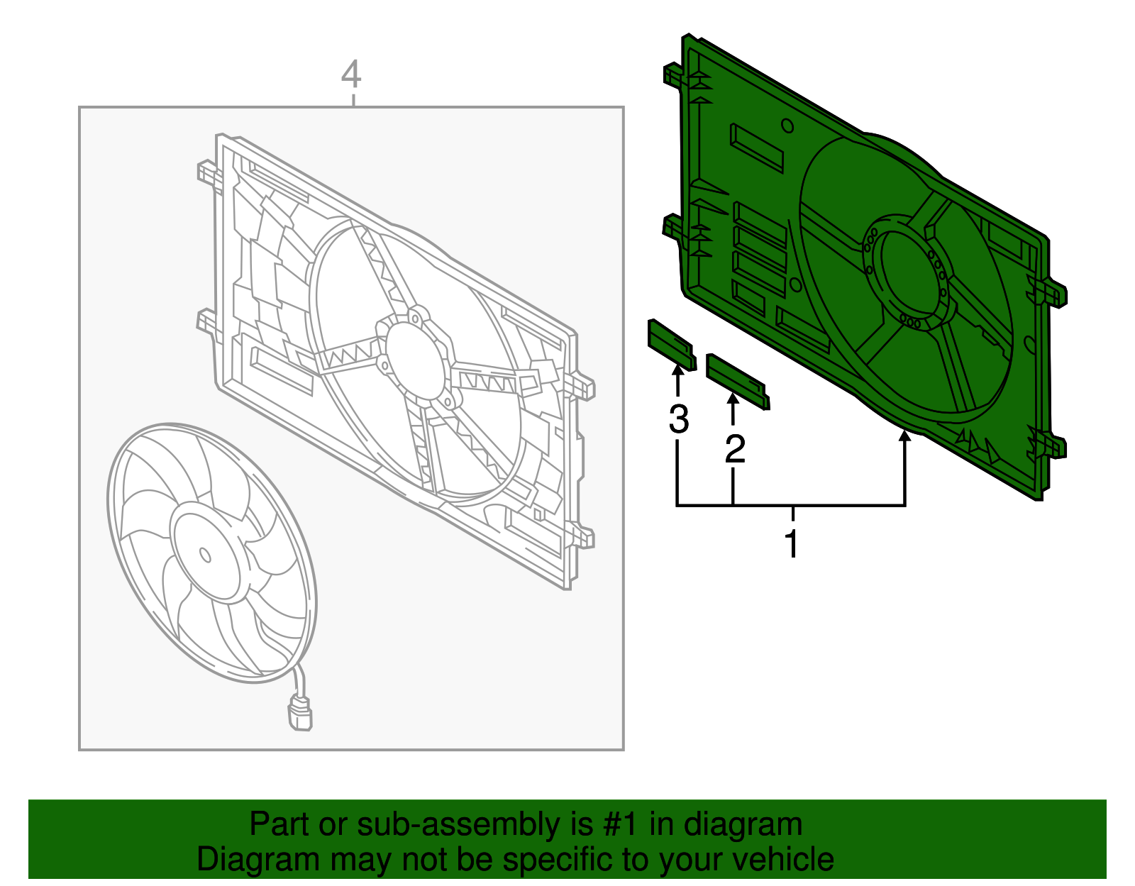 5Q0-121-205-AQ - Fan Shroud 2015-2016 Audi | Audi OEM Parts
