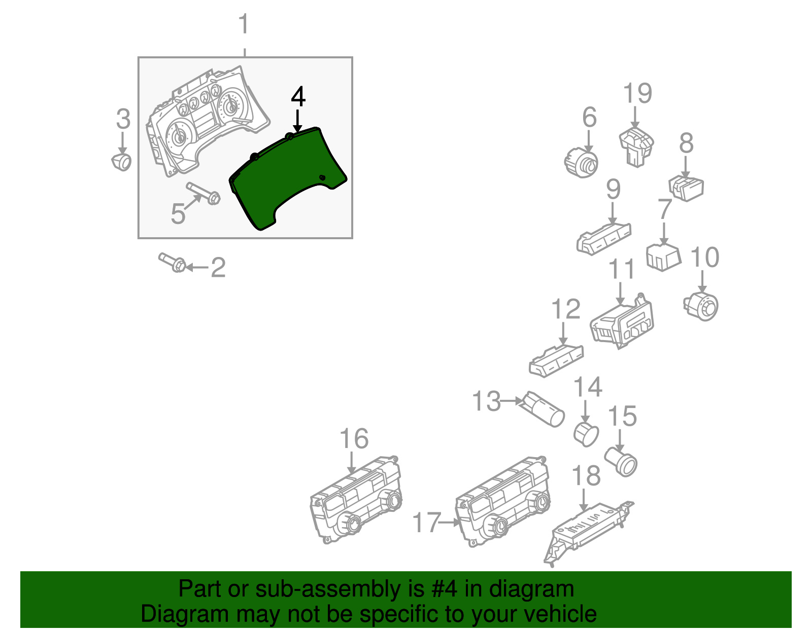 BL3Z-10890-C - Cluster Lens 2011-2014 Ford F-150 | Big 3 Auto Parts