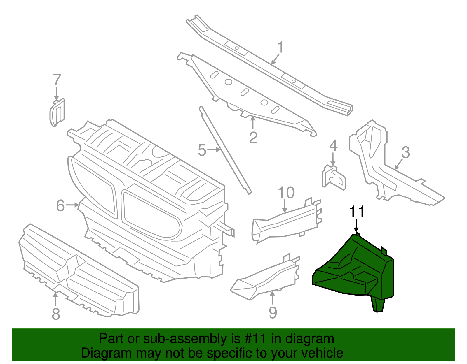 51747370386 - 2016-2019 BMW Duct (51-74-7-370-386) | BMW of South ...