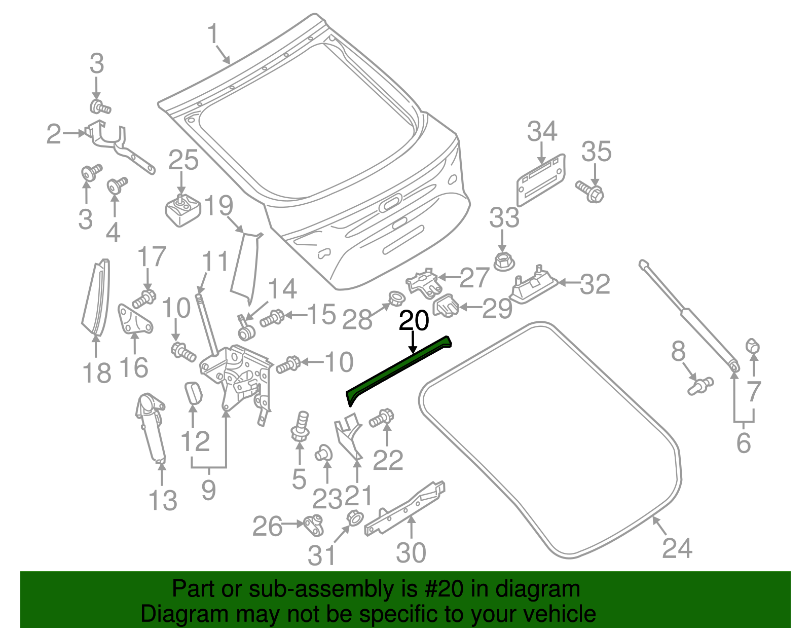 2012-2018 Audi Center Cover 4G8-827-229 | Genuine Audi Parts