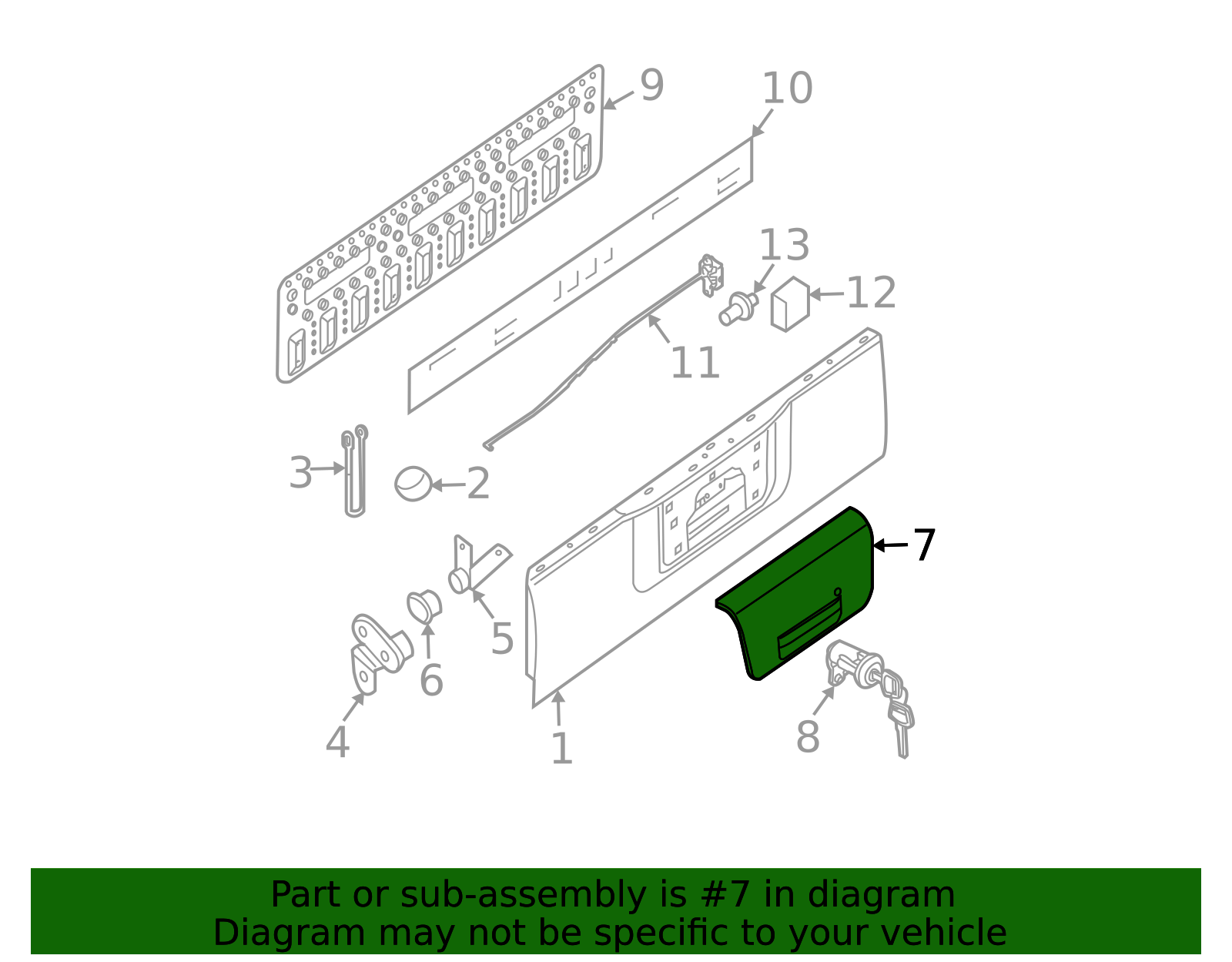 90606-9BF2A - High-Quality Tailgate Handle for 2013-2021 Nissan ...