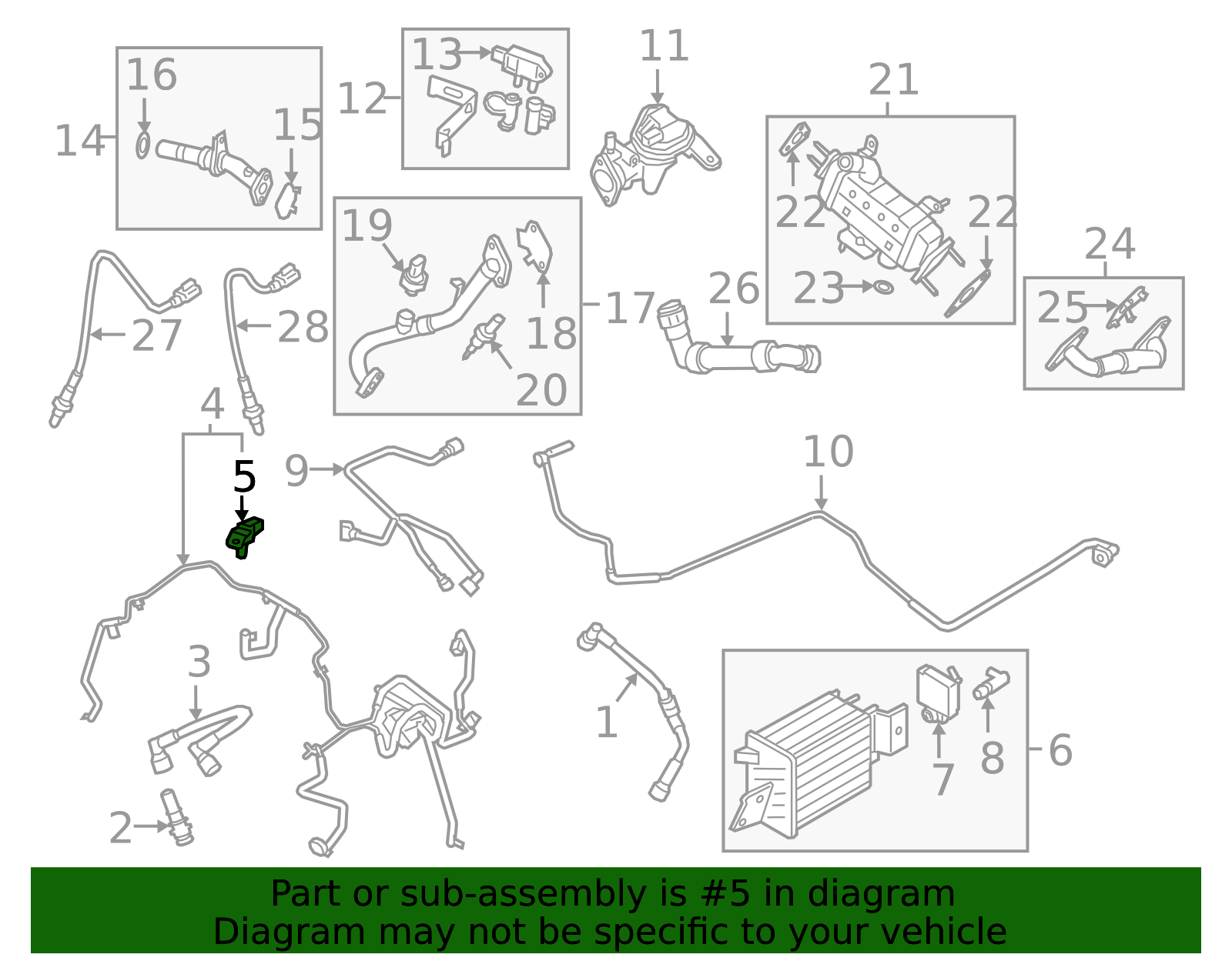 2018-2020 Ford F-150 Manifold Absolute Pressure Sensor JL3Z-9F479-B ...