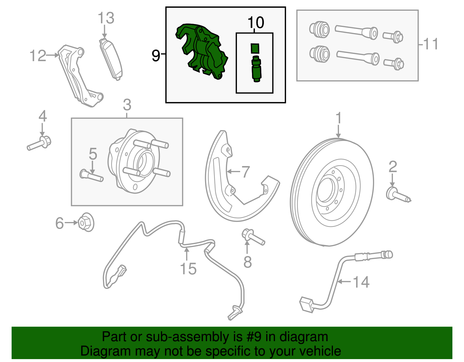 2015-2019 Ford Caliper GB5Z-2B120-A | Awesome Parts Ford
