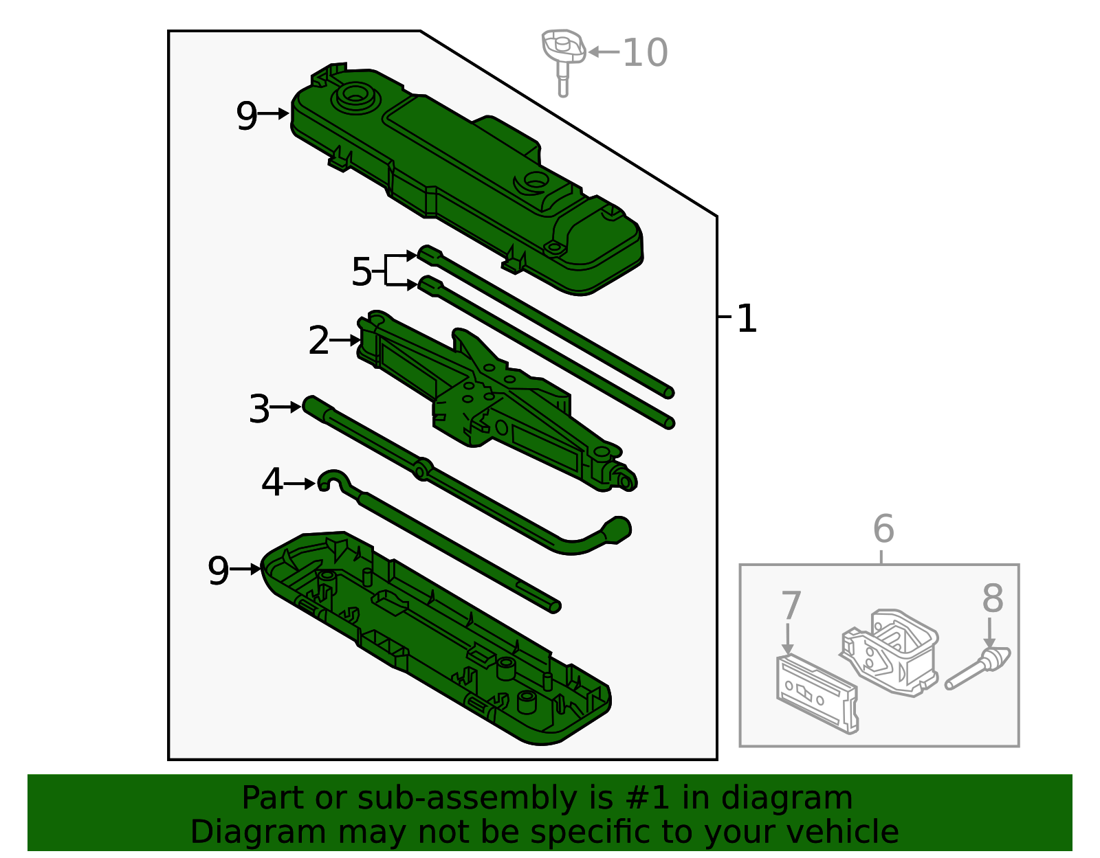 EL3Z-17080-A - Jack Assembly 2011-2014 Ford F-150 | Big 3 Auto Parts