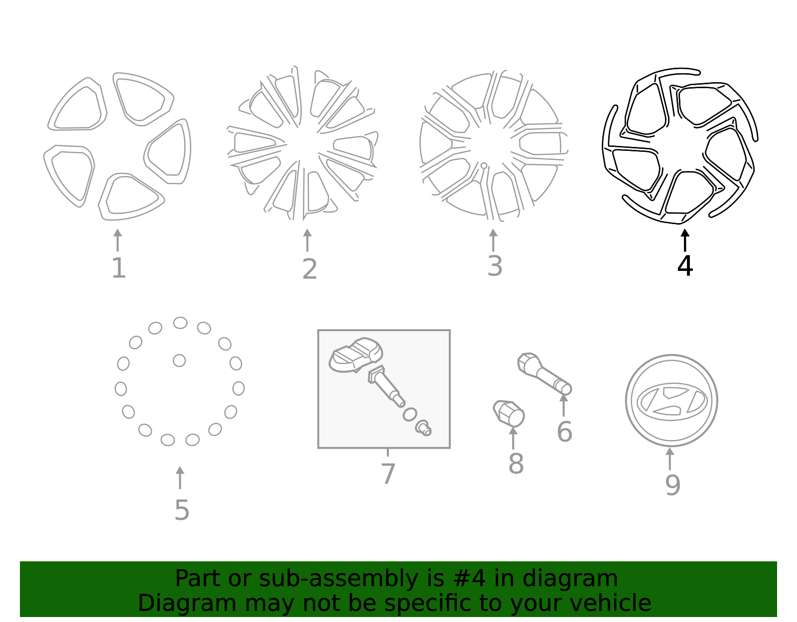 2019-2021 Hyundai Veloster Wheel, Alloy 52910-J3350 | MotorMotor