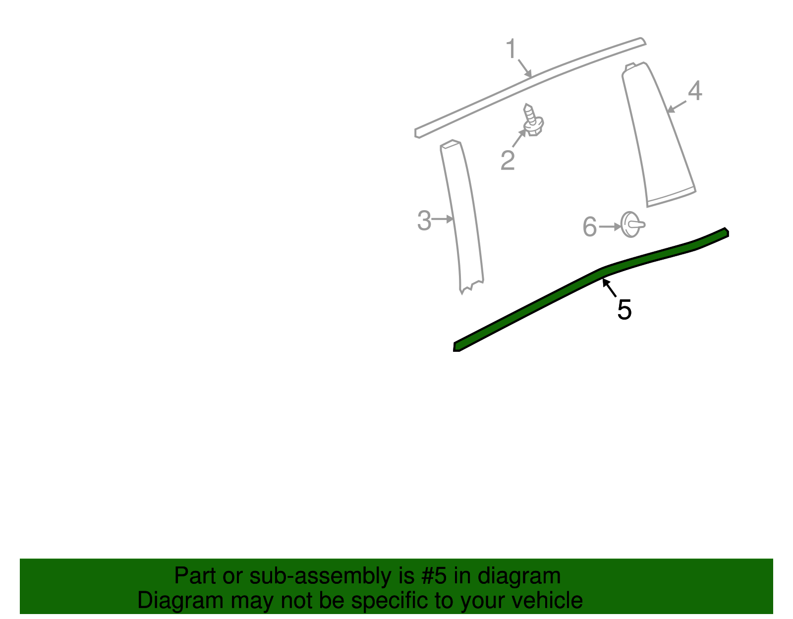 72910-THR-A01 - 2018-2024 Honda Odyssey - Molding R Slide Door | Honda ...