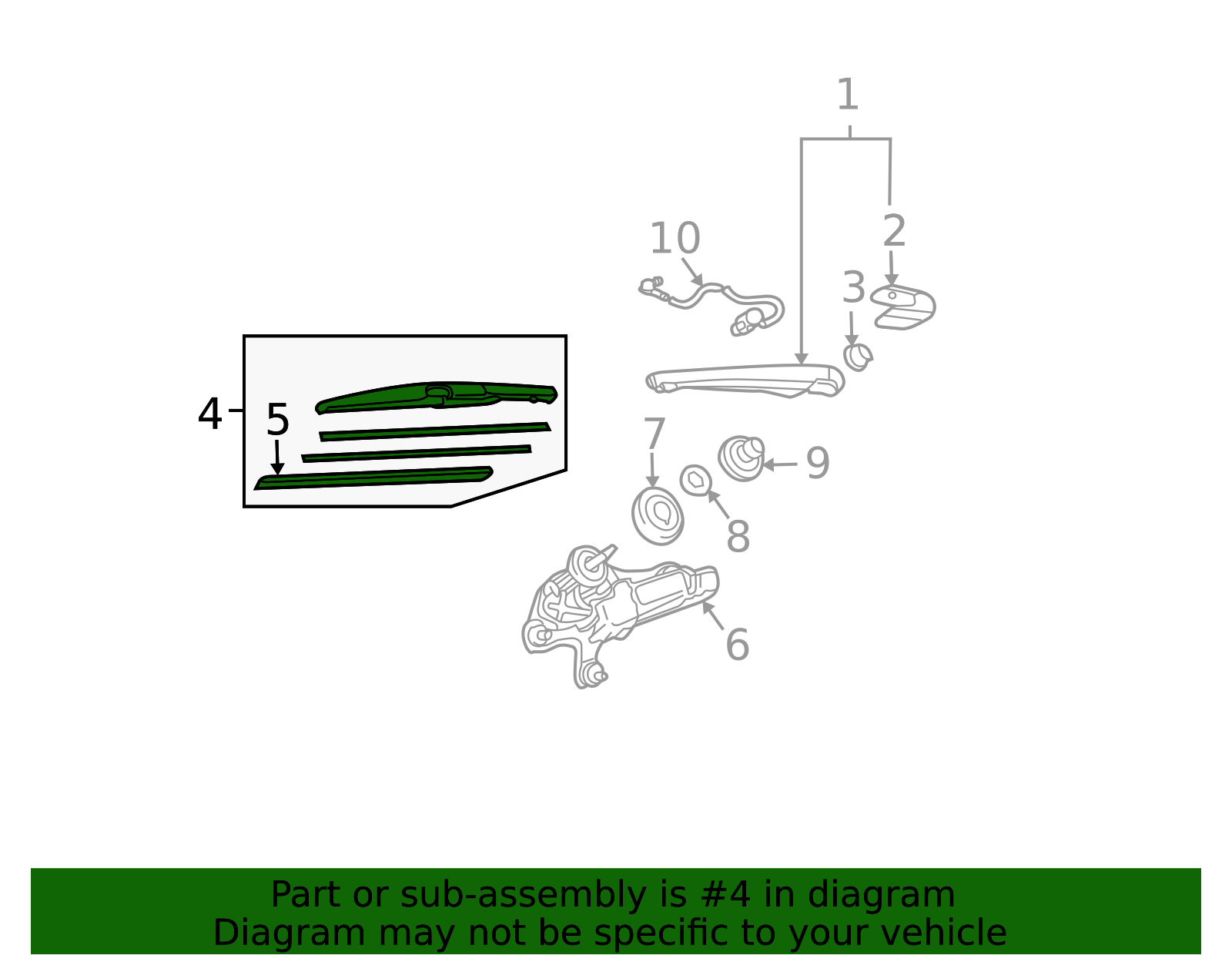 85242-0E030 - High-Quality Back Glass Wiper Blade for AutoNation Parts