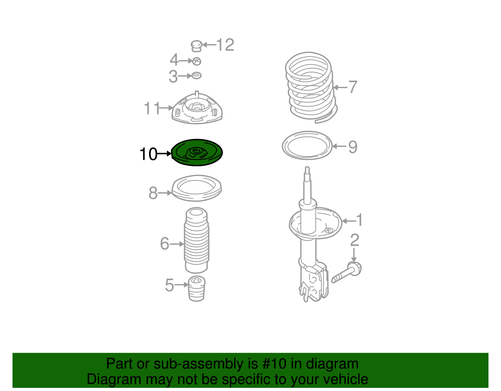 2001-2006 Hyundai Santa Fe Spring Seat 54620-37110 | OEM Parts Online