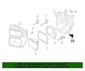 2008-2010 Ford Mount Panel Clip W710793-S439 | OEM Parts Online