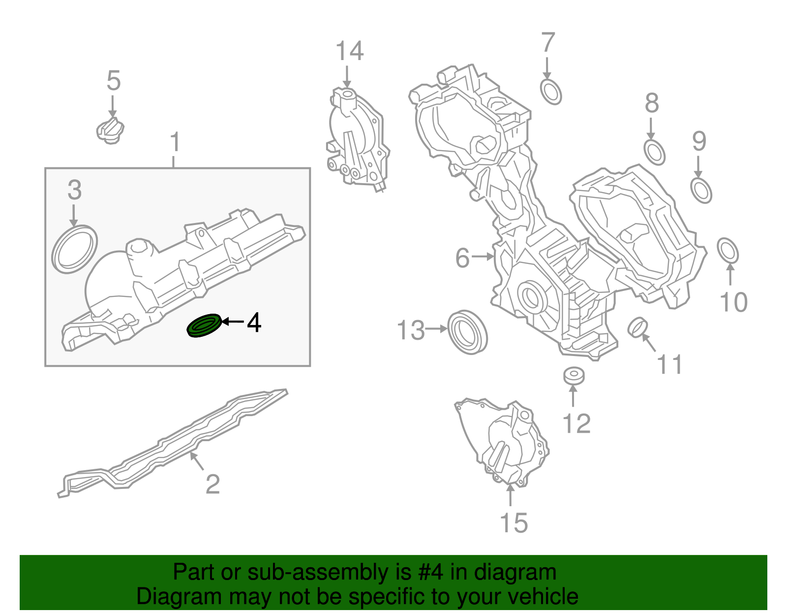 2016-2024 Nissan Valve Cover Inner Seal 13271-1LA0A | Nissan Parts Central
