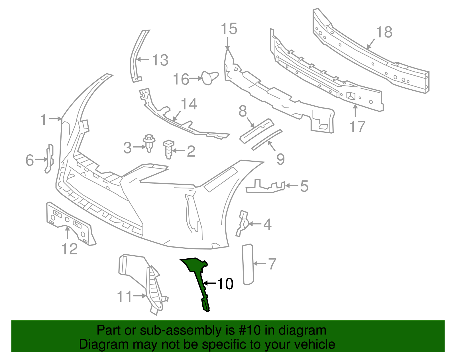 2018-2021 Lexus Trim Molding 52711-11020 | OEM Parts Online