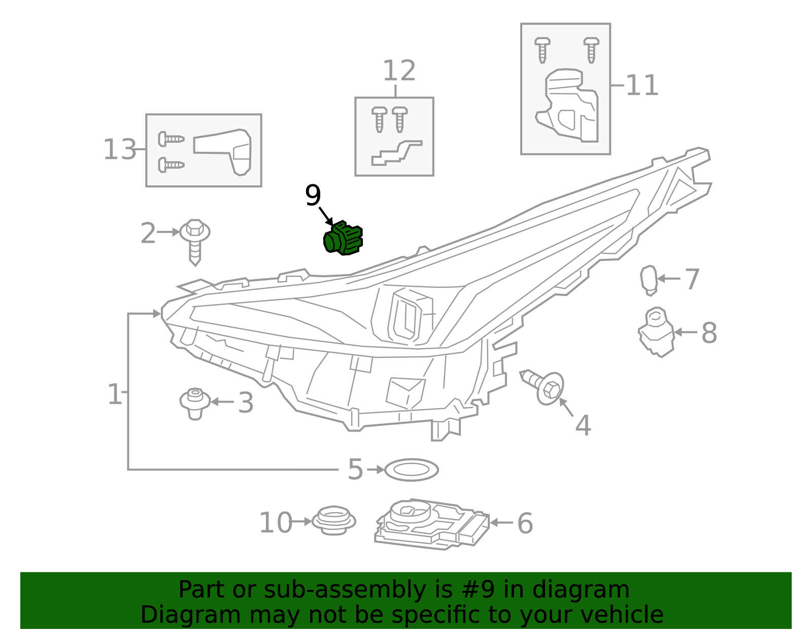 81536-12D30 - Toyota Turn Signal Light Bulb 2019-2025 Toyota ...