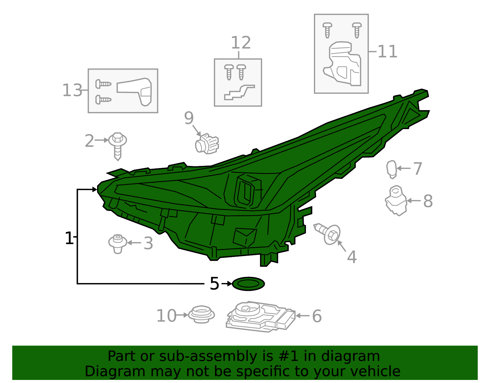 OEM Headlight Assembly - Clear, Bright Illumination | AutoNation Parts