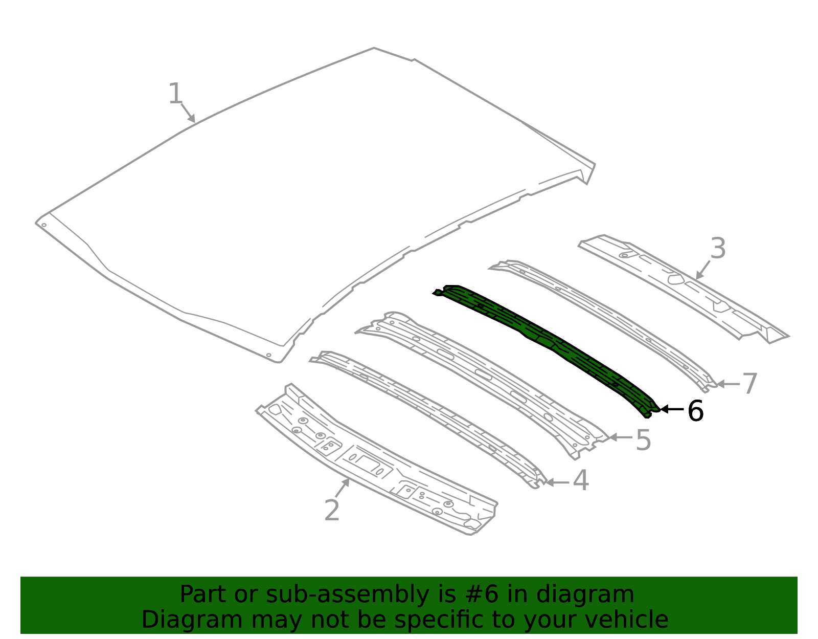 67162-J5000 - Bow 2018-2023 Kia Stinger | Kia.Parts Store