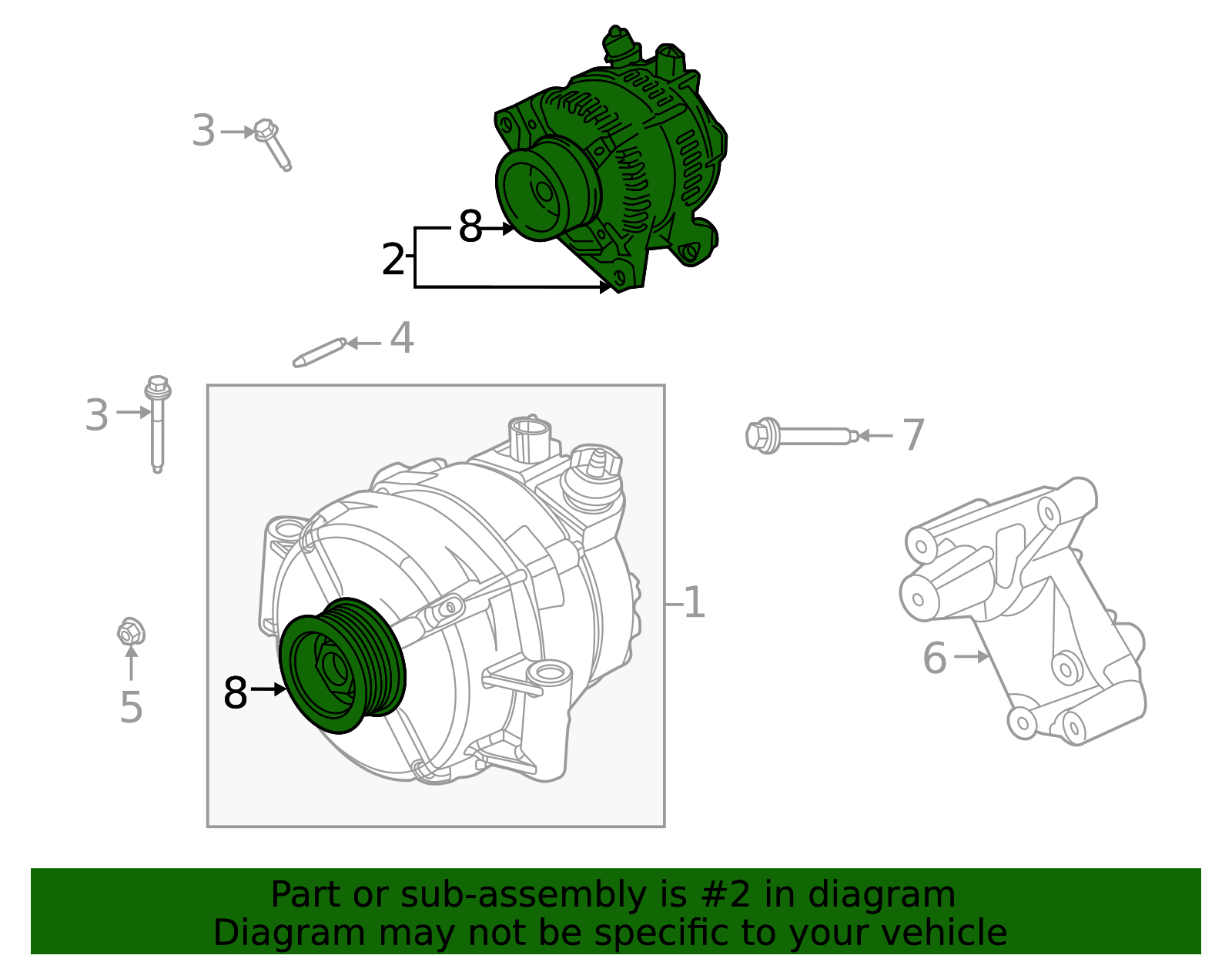 LC3Z-10346-C - 2020-2024 Ford - Alternator | Sunrise Ford Parts