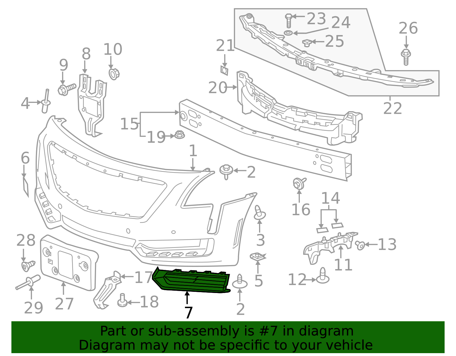 2016-2018 Cadillac CT6 Passenger Side Front Fog Lamp Bezel 84086027 GM ...