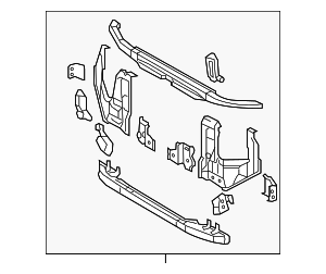 2005-2015 Toyota Tacoma Radiator Support 53201-04090 | OEM Parts Online
