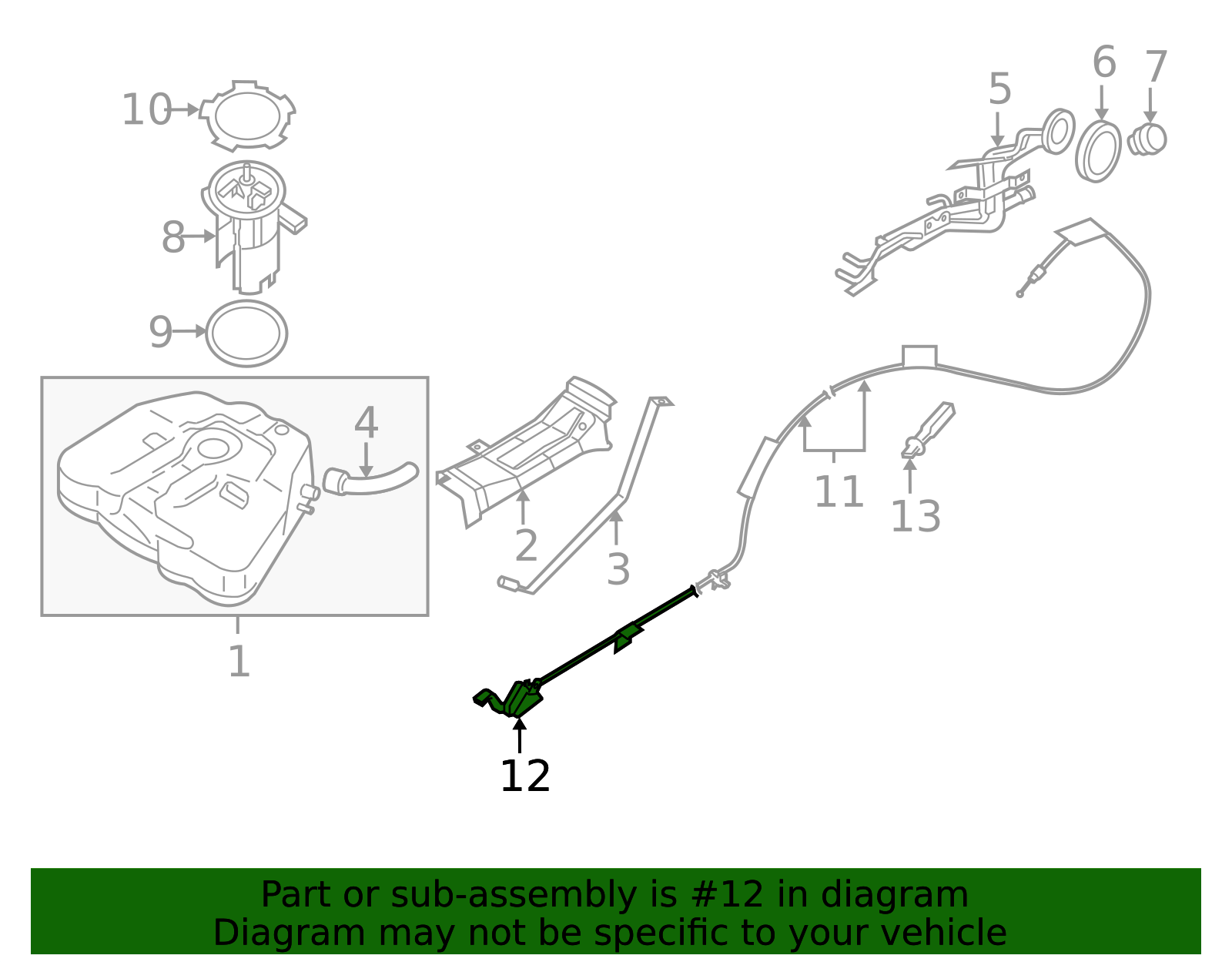 2007-2013 Nissan Altima Handle 84610-JA00A | Nissan Parts Central