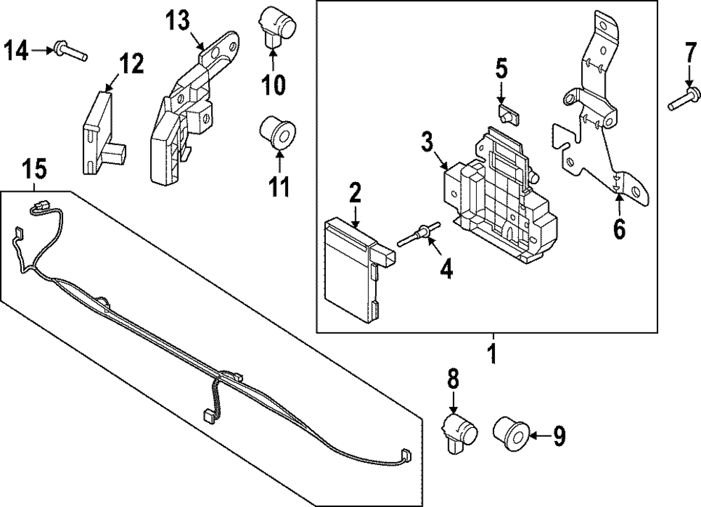 NL3Z-15C872-EAPTM - Auto Park Sensor Retainer 2022-2023 Ford F-150 ...