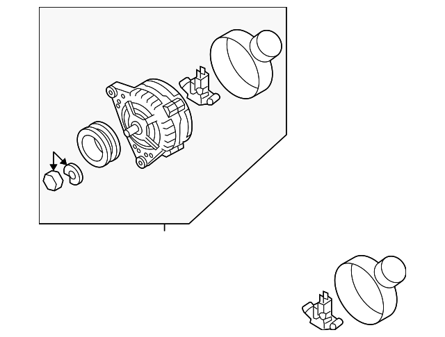 2005-2014 Volkswagen Alternator 07K-903-023-A | vwpartscenter