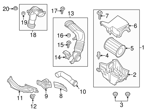 Air Intake for 2018 Ford Escape | Ford Parts Direct