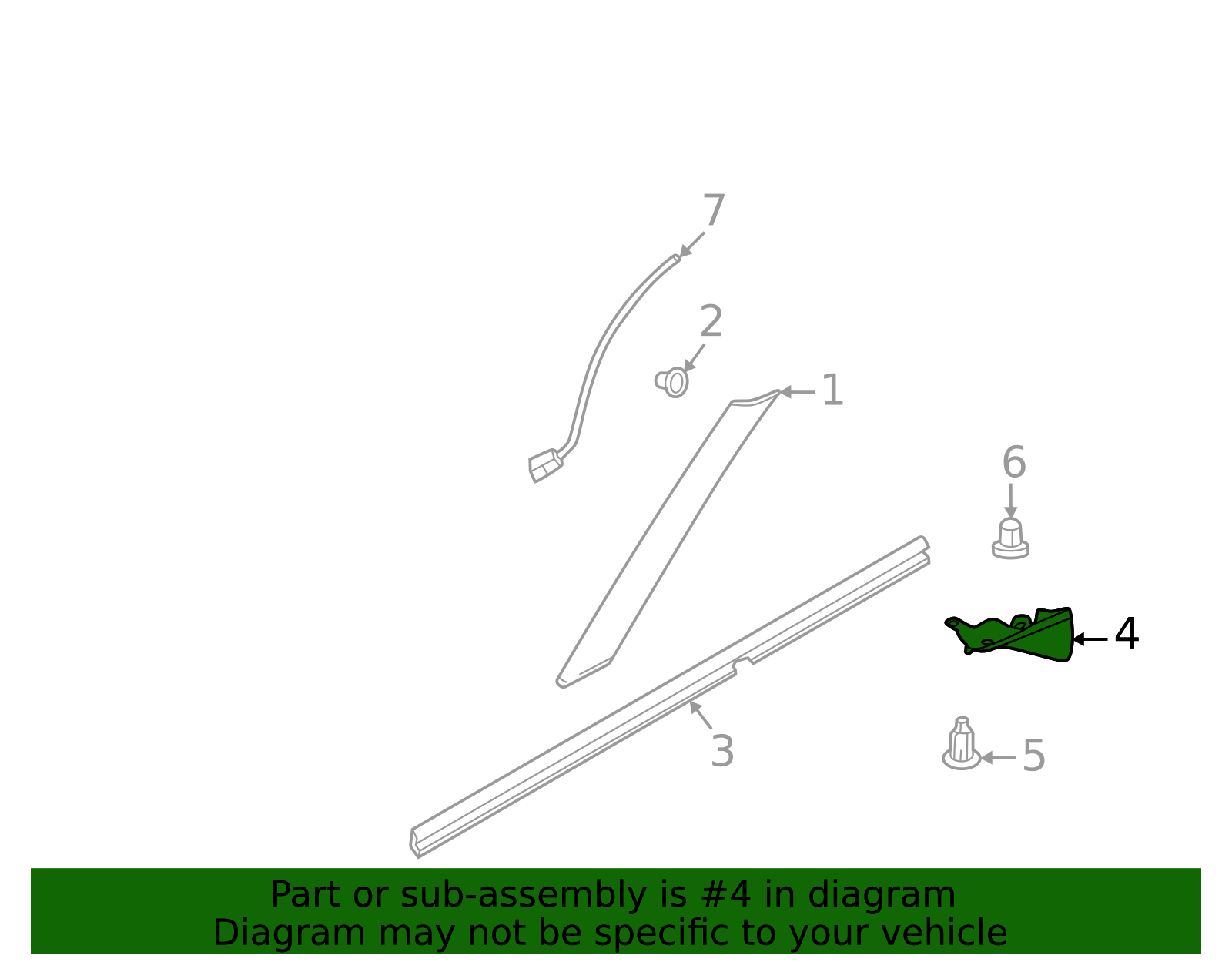 76856-6RA0A - 2021-2025 Nissan Rogue - Deflector | World OEM Parts Nissan