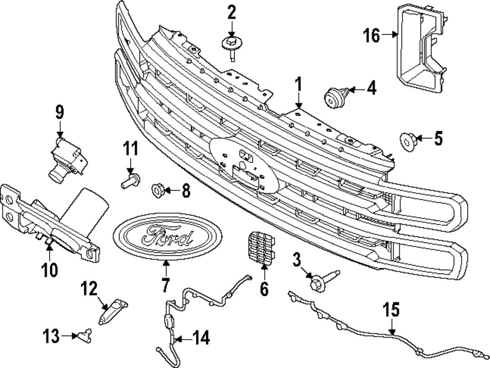 2023-2024 Ford Front Camera Bracket PC3Z-19H511-A | OEM Parts Online