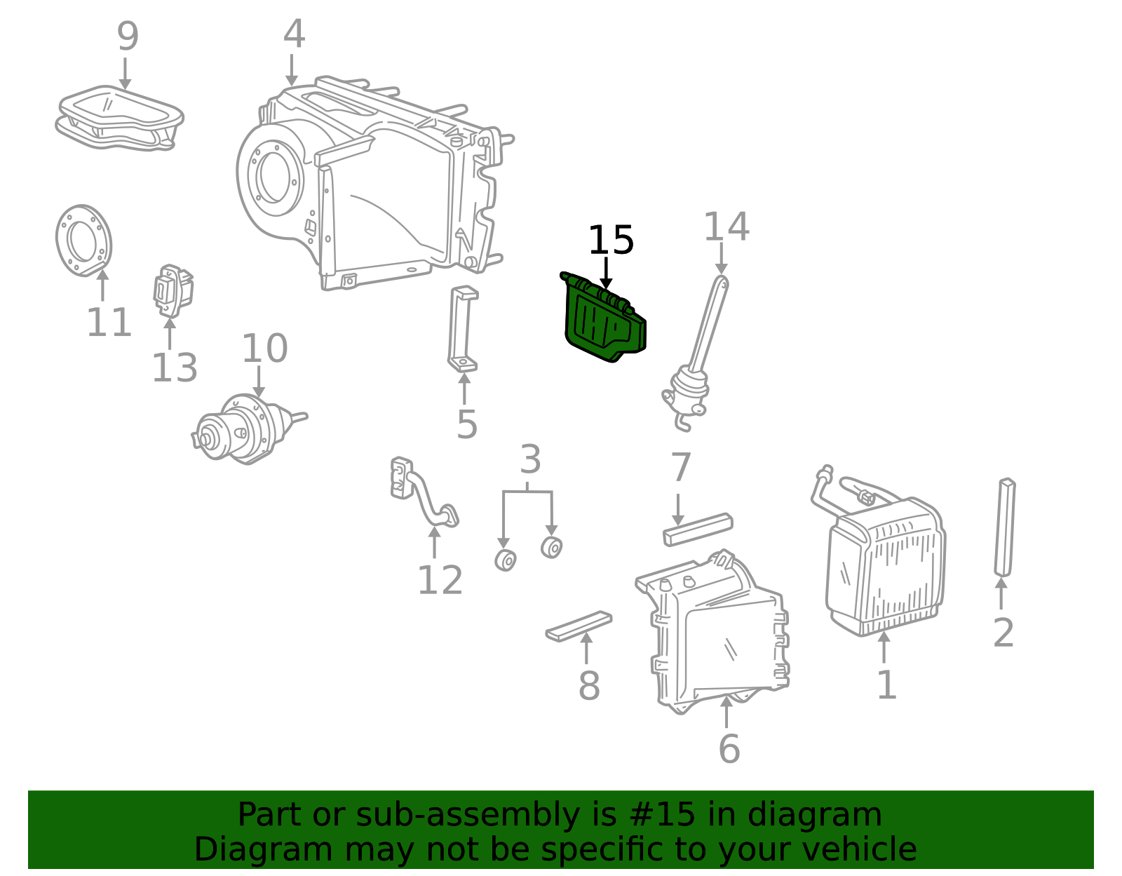 1997-2025 Ford | HVAC Mode Door | F7UZ-19A813-AA | Walls' Ford Parts