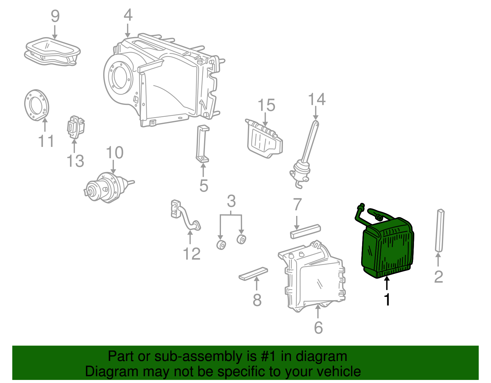 Genuine OEM Ford Part - Evaporator Core 6C2Z-19860-C | Genuine OEM Ford ...