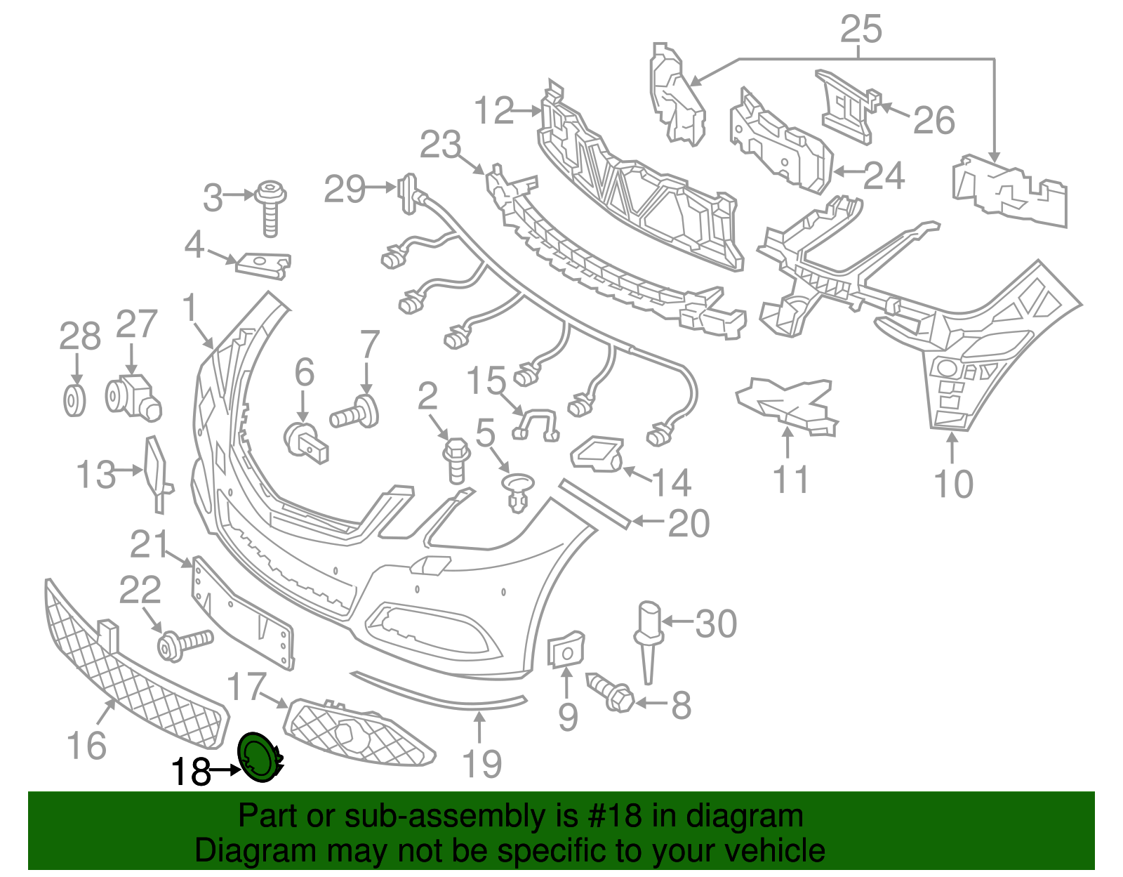 212-885-15-74 - Trim Ring 2010-2013 Mercedes-Benz | Mercedes-Benz ...