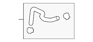 2016-2024 Nissan TITAN XD Power Steering Reservoir Hose 49717-EZ40C ...