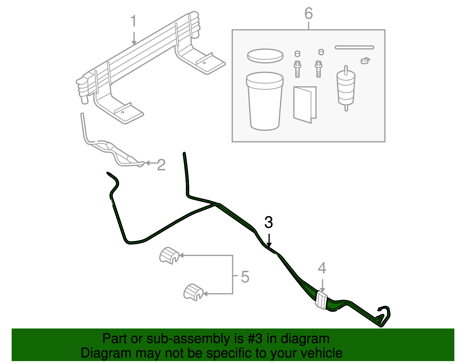 2005 Ford F-150 Pressure Tube 5L3Z-7R081-CB | Varsity Ford