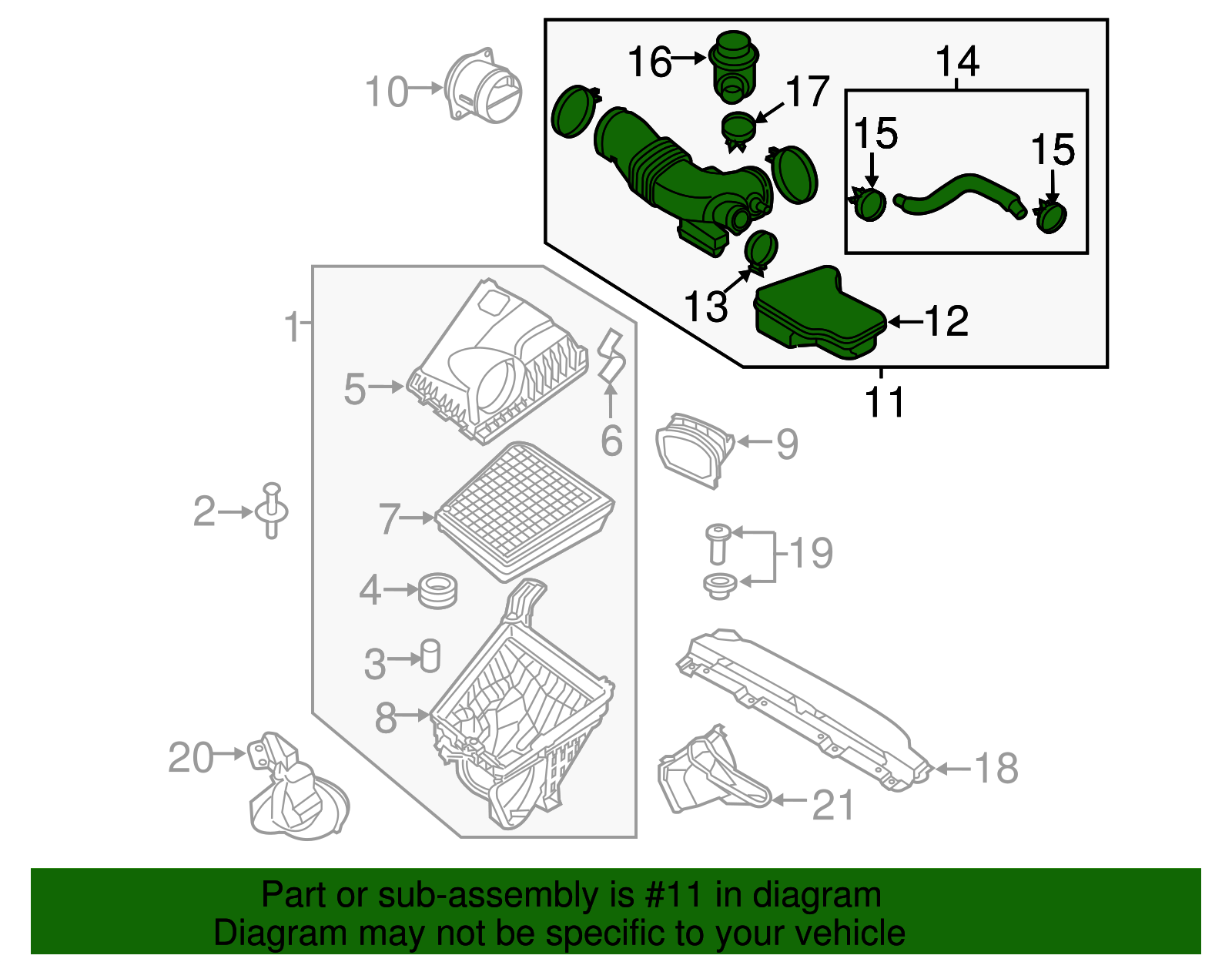 2009-2012 Hyundai Intake Tube 28130-3M150 | OEM Parts Quick