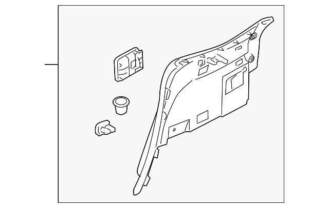 C235-68-870G-02 - 2006-2007 Mazda 5 - Trunk Side Trim | Mazda Part Direct