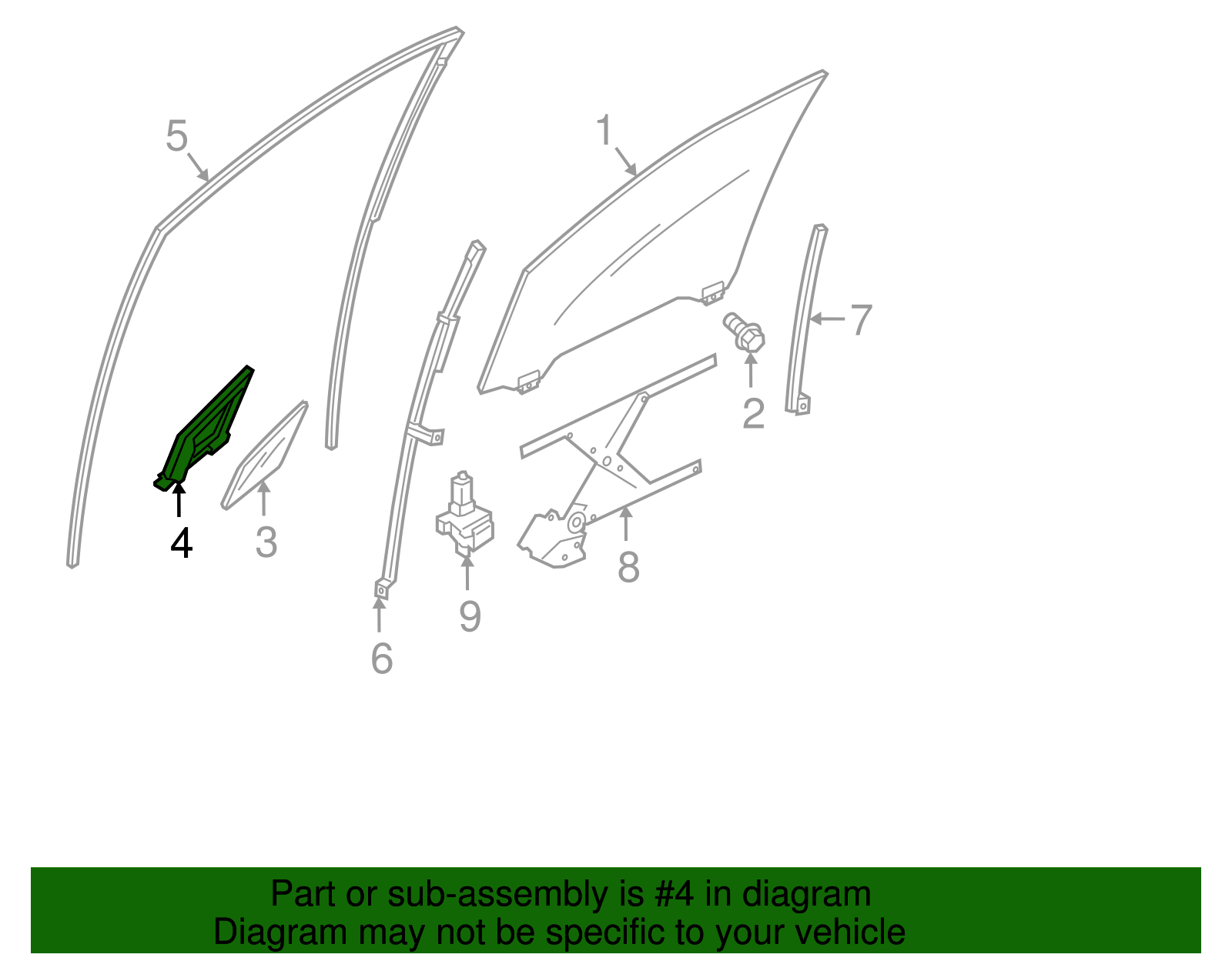 73335-TG7-A02 - 2016-2025 Honda - Seal R Front Door Quarter | Honda ...