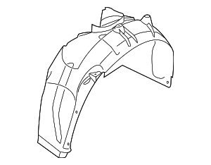 Genuine Wheel Arch Liner for 2003-2011 Saab | Part# 12764962 | Over 30% ...