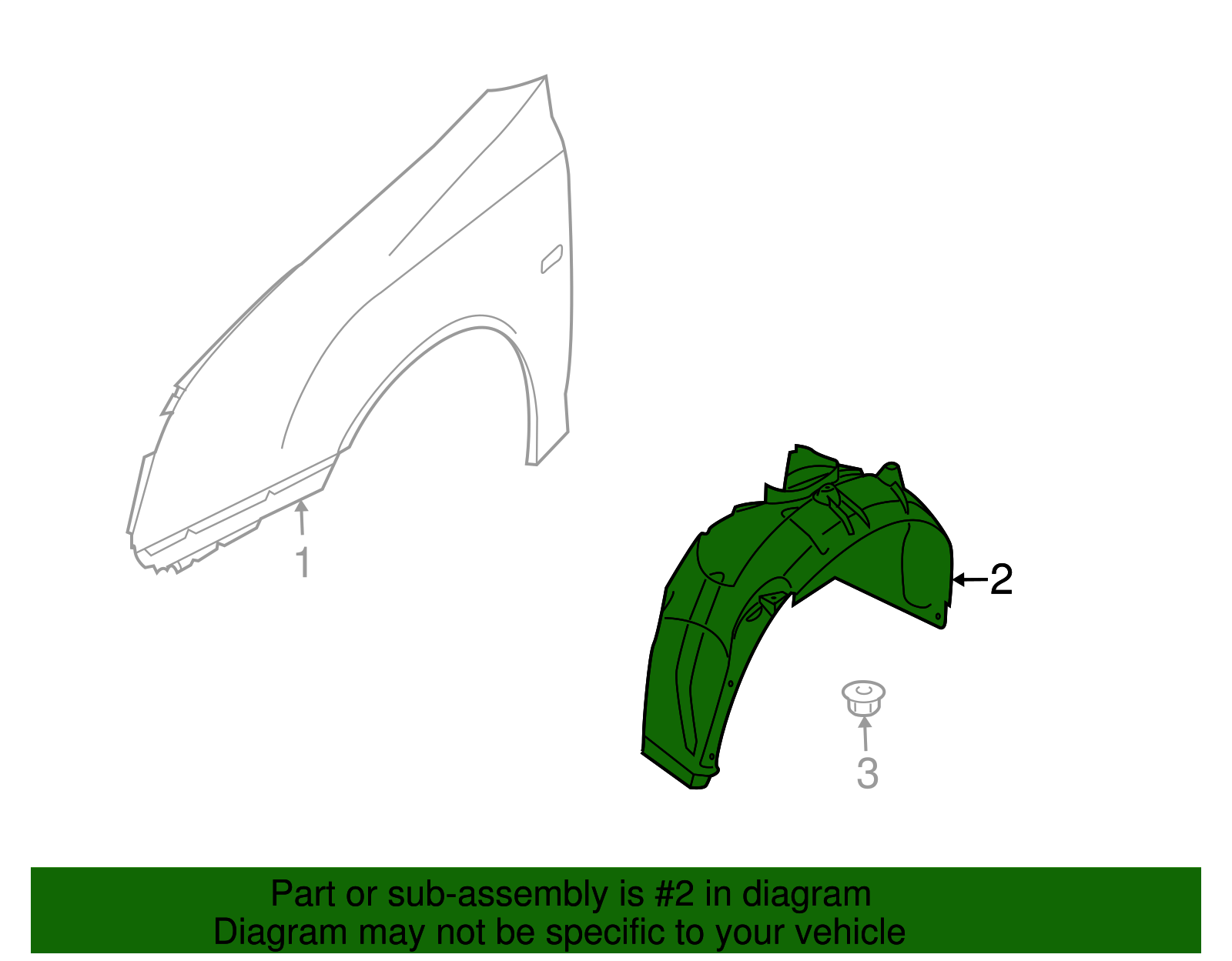 Genuine Wheel Arch Liner for 2003-2011 Saab | Part# 12764962 | Over 30% ...