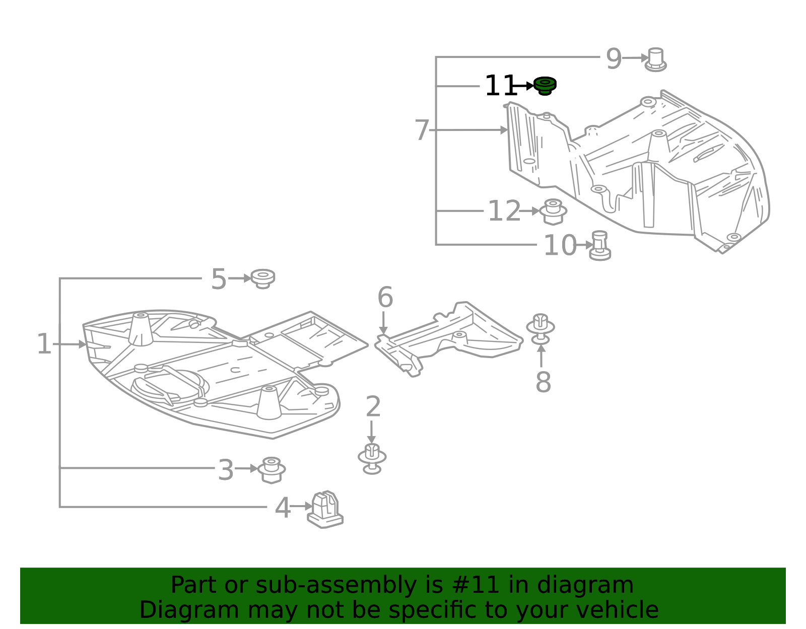 90561-A0002 - 2023-2024 Lexus RZ450e - Under Cover Spacer | My L Parts