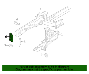 64585-2W000 - High-Quality Frame Rail End for 2013-2019 Hyundai ...