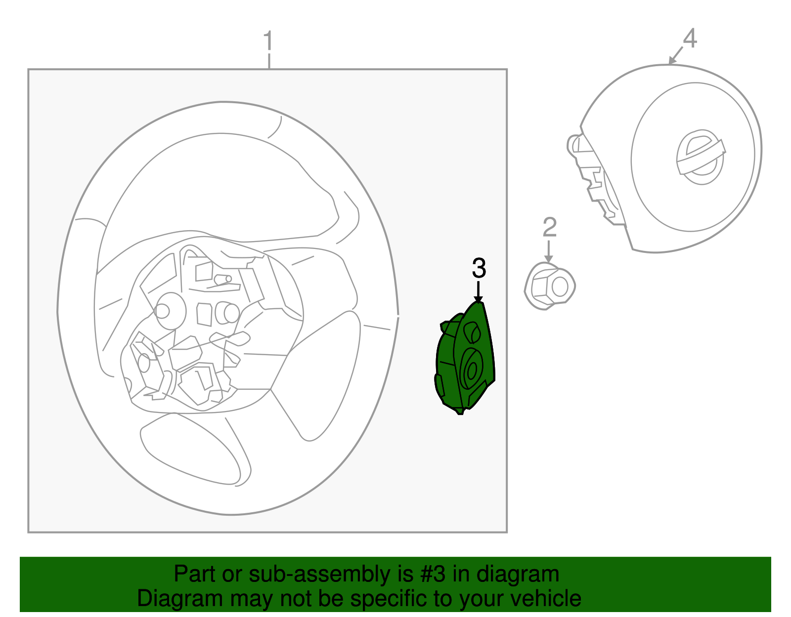 2009-2018 Nissan Cruise Control Switch 25550-1FA4A | Hoffman Nissan Parts