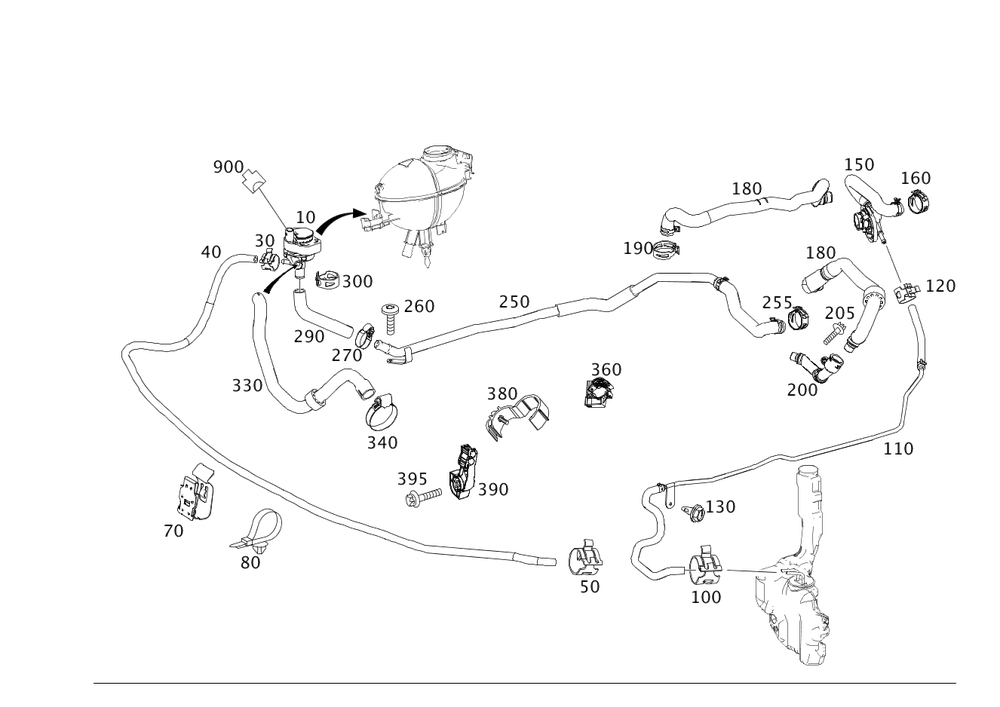 212-830-46-96 - Hose Line 2012-2015 Mercedes-Benz C250 | Mercedes-Benz ...