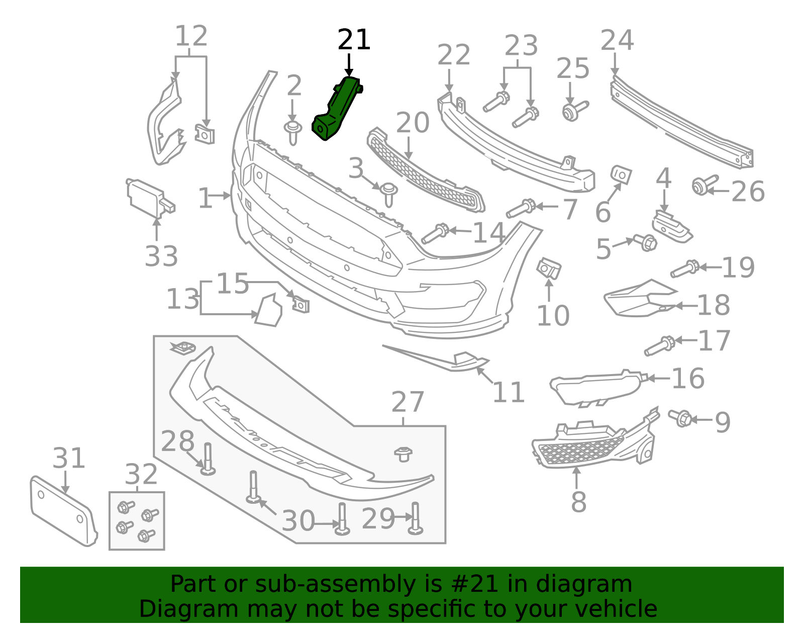 2015-2020 Ford Mustang | Air Duct | FR3Z-17F804-A | Walls' Ford Parts