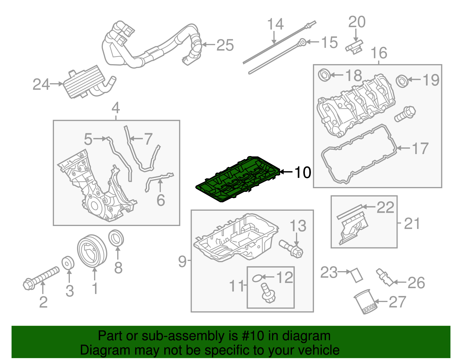 2011-2025 Ford Gasket BR3Z-6710-A | GetOEMParts.com